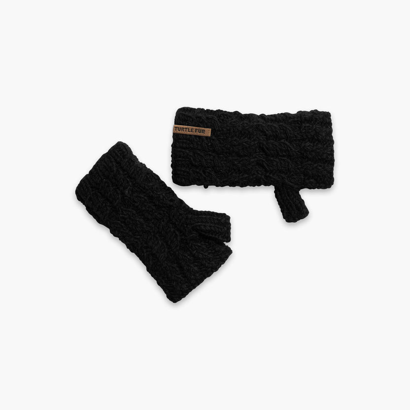 Mika Hand Knit Artisan Wool Fingerless Mittens – Turtle Fur®